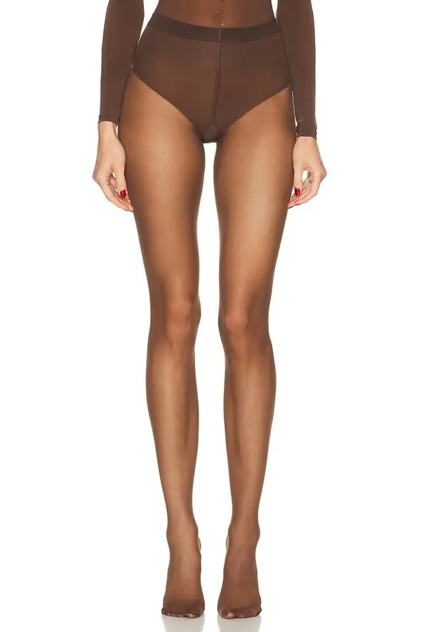 Wolford Crystal Tights - Umber & Jet Nut