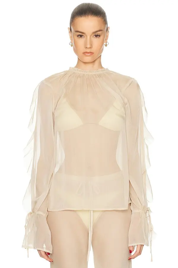 SHANI SHEMER Jeanie Top - Macadamia