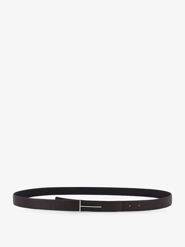 TOM FORD Hammered Leather Belt - Brown
