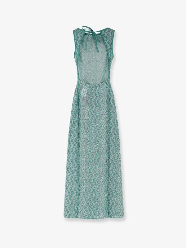 Missoni Laminated Viscose Long Dress