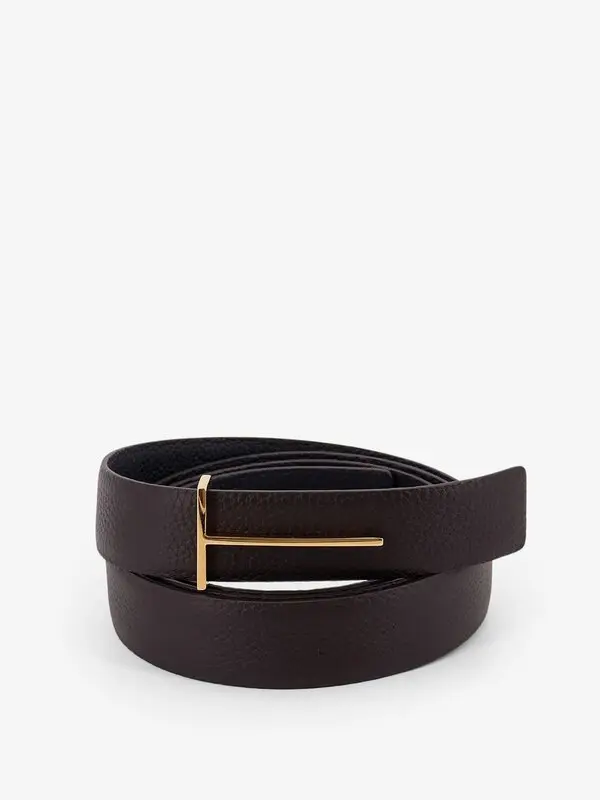 TOM FORD Hammered Leather Belt