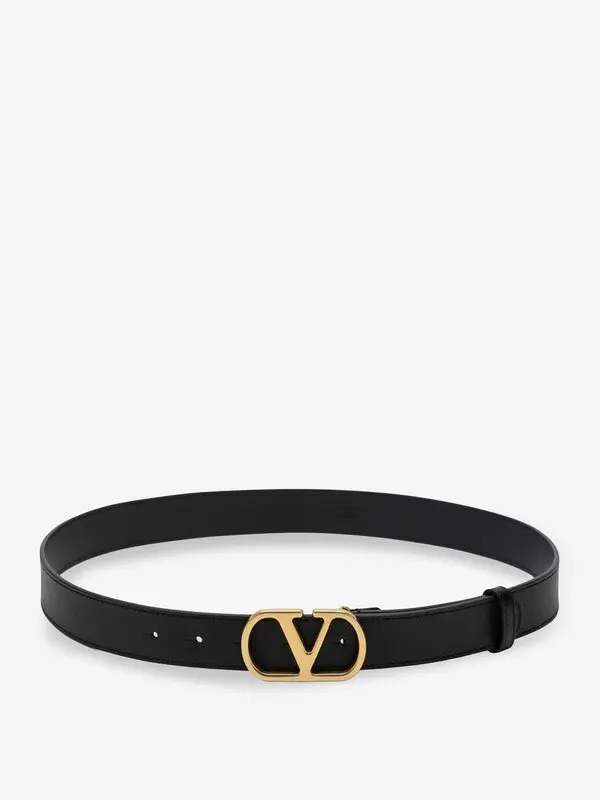Valentino Garavani Leather Belt - Black