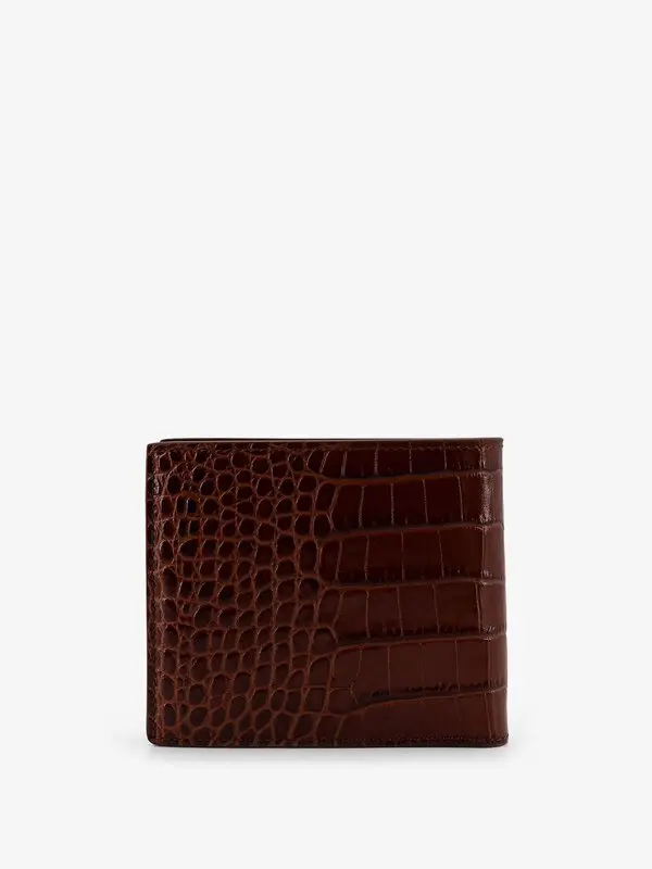 TOM FORD Croco Print Leather Wallet