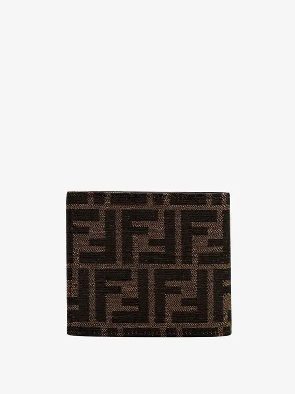 Fendi Bifold Wallet In Ff Jacquard Fabric