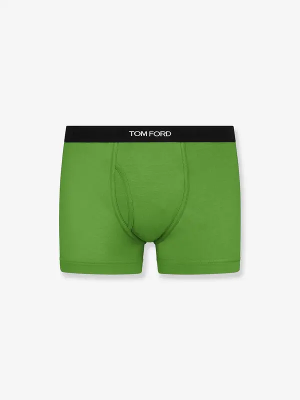 TOM FORD Stretch Cotton Boxer Briefs - Green