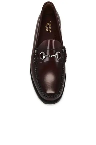 G.H.BASS G.h. Bass Lincoln Bit Weejuns Burgundy Leather Loafers - Wine
