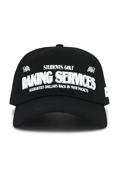 STUDENTS GOLF Raking Services Snapback Hat - Black