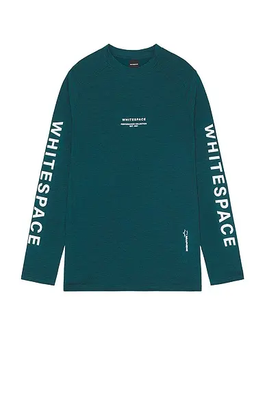 WHITESPACE Graphene Crew Neck Long Sleeve Shirt - Atlantic Deep
