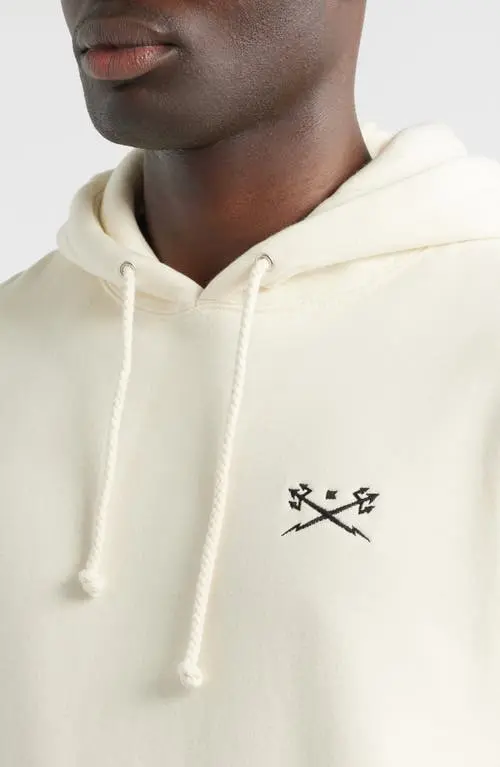 DARK SEAS Graphic Fleece Hoodie - Bone