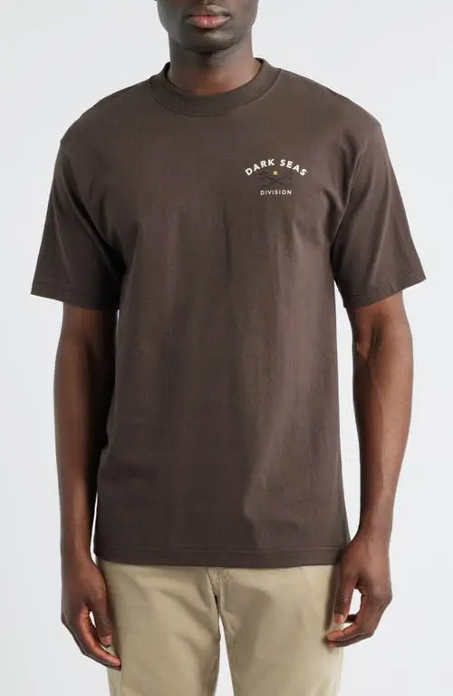 DARK SEAS Headmaster V3 Heavyweight Jersey Graphic T-shirt - Java Brown