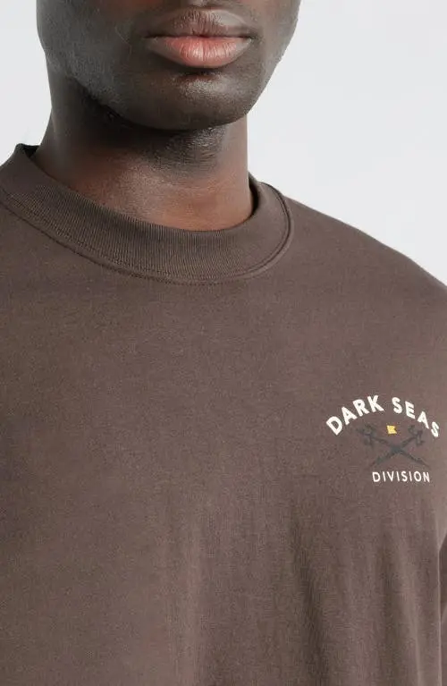 DARK SEAS Headmaster V3 Heavyweight Jersey Graphic T-shirt - Java Brown
