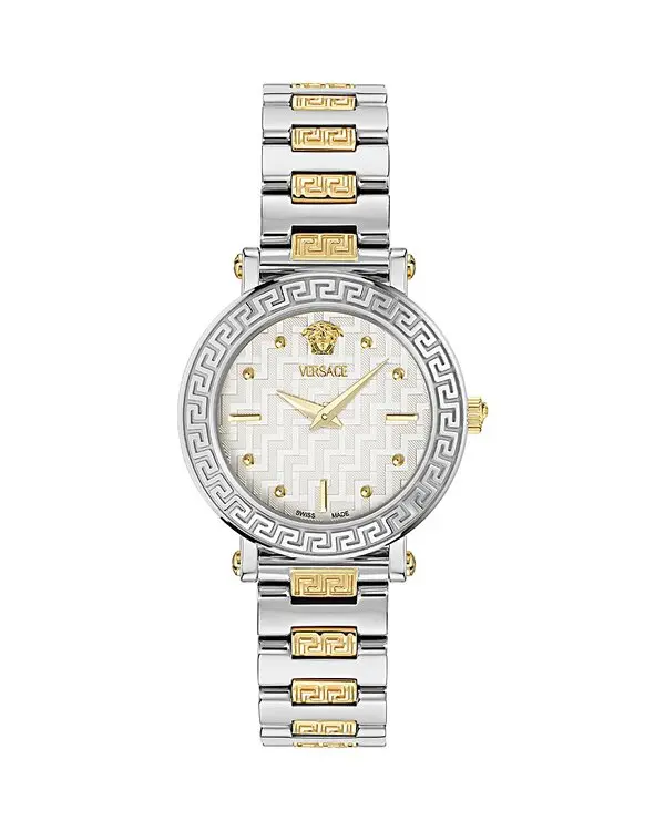 Versace Greca Sphere Bracelet Watch, 30mm - White/two Tone