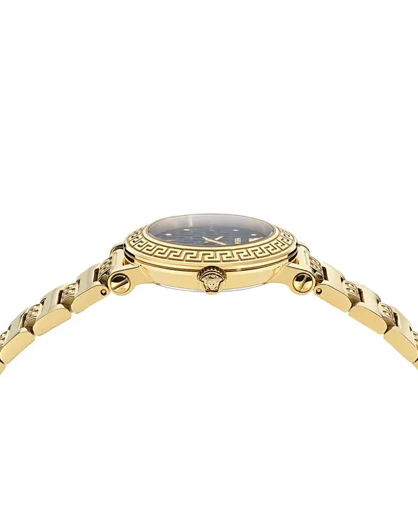 Versace Greca Sphere Bracelet Watch, 30mm - Black/gold