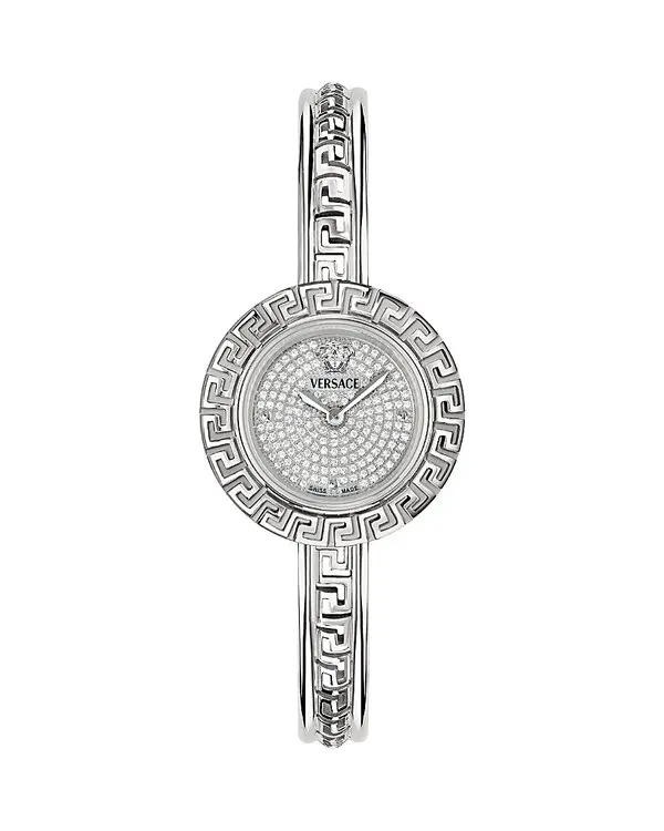 Versace Greca Pendant Bracelet Watch - Silver/silver