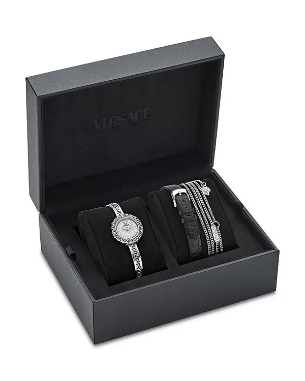 Versace Greca Pendant Bracelet Watch - Silver/silver