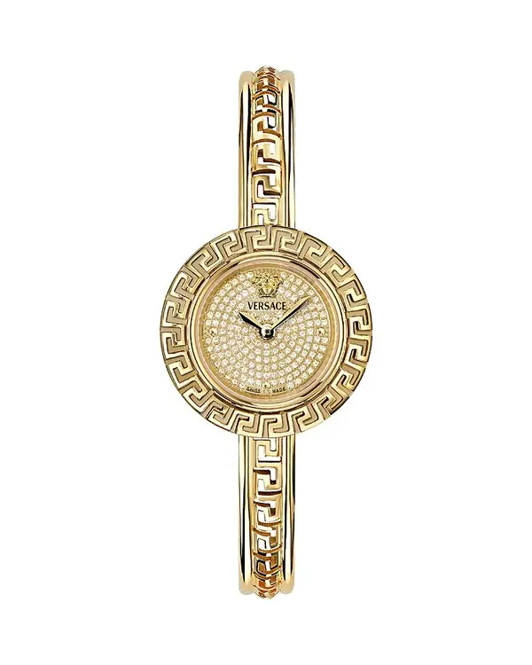 Versace Greca Pendant Bracelet Watch - Gold/gold
