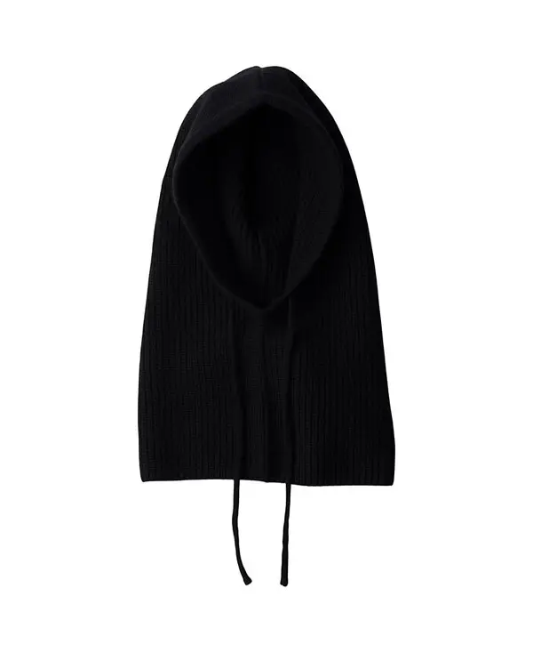 Prada Wool And Cashmere Knit Hood - Black