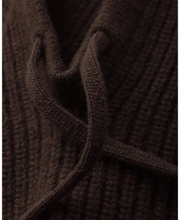 Prada Wool And Cashmere Knit Hood - Brown