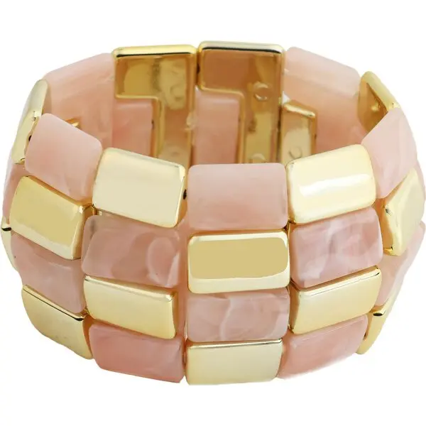 PANACEA Resin Stretch Bracelet - Pink