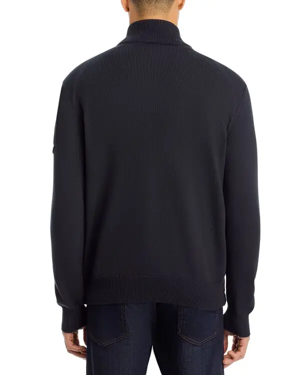 Moncler Padded Zip-up Cotton Cardigan - Navy