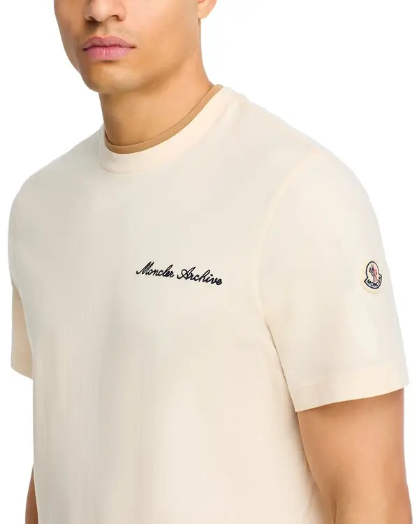 Moncler Embroidered Logo Cotton Tee
