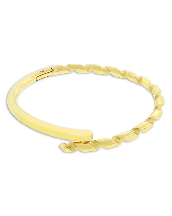 Luis Morais 14k Yellow Diamond Drill Bit Bangle Bracelet - Gold
