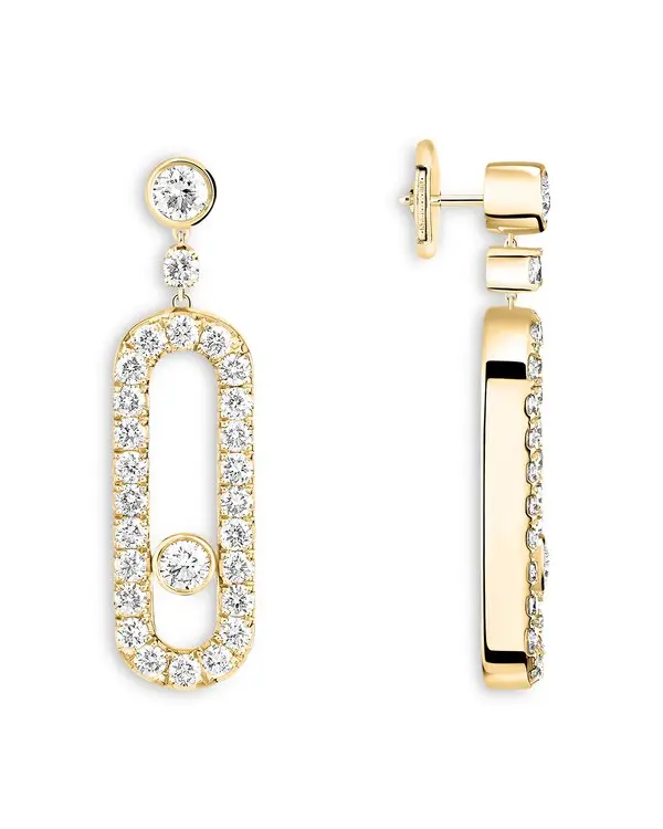 Messika 18k Move Uno Diamond Earrings - Gold