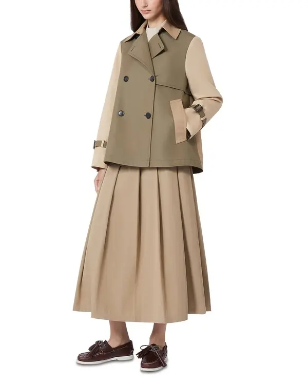 Max Mara Wkdbiglia Double Breasted Trench Coat - Mud
