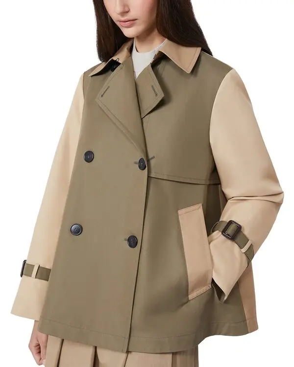 Max Mara Wkdbiglia Double Breasted Trench Coat - Mud