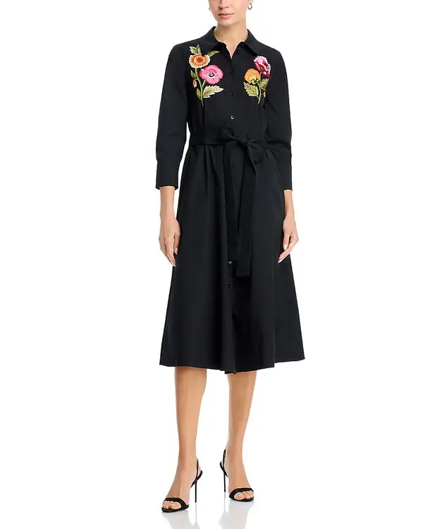Carolina Herrera Embroidered Shirtdress