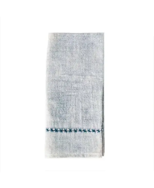 CREATIVE WOMEN Pulled Cotton Napkins, Set Of 4 - Navy