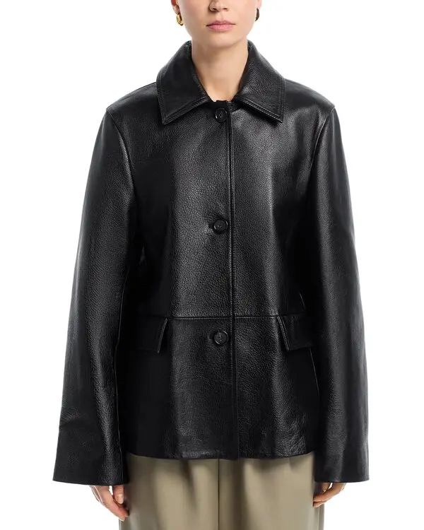TOTEME Grained Leather Jacket