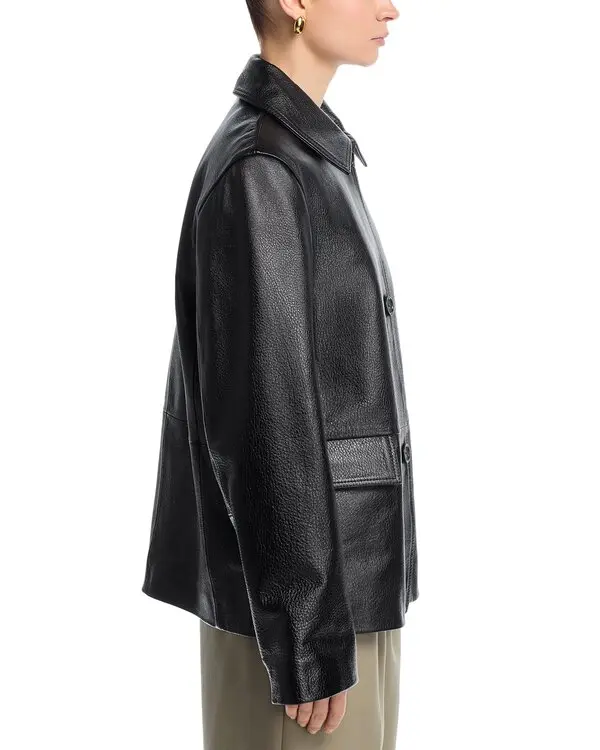 TOTEME Grained Leather Jacket