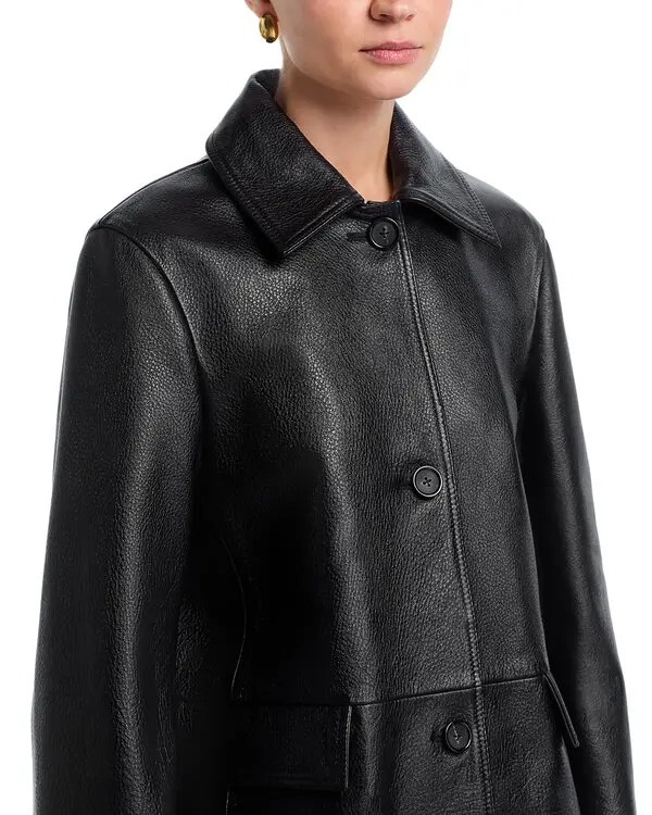 TOTEME Grained Leather Jacket