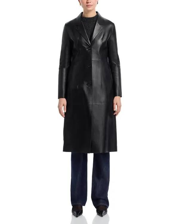 TOTEME Slim Leather Coat