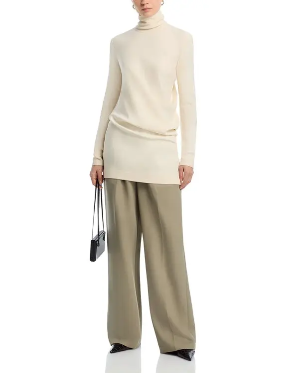 TOTEME High Neck Twist Blouse - Ecru