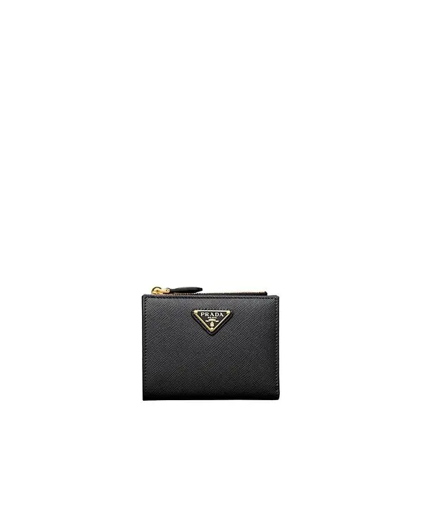 Prada Small Saffiano Leather Wallet - Black