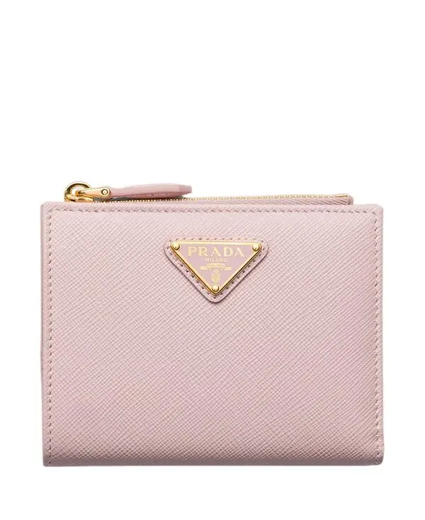 Prada Small Saffiano Leather Wallet - Pink