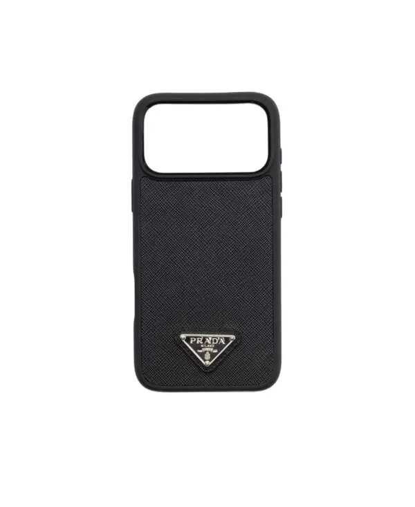 Prada Saffiano Leather Case For Iphone 17 Pro Max - Black