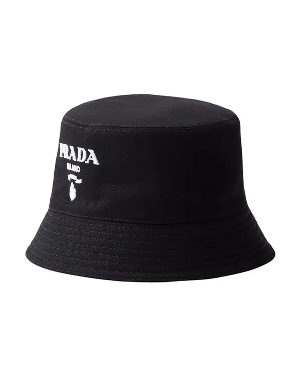 Prada Drill Bucket Hat - Black