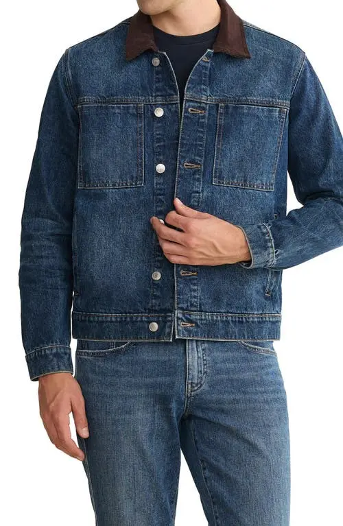 Warp + Weft Denim Jacket With Corduroy Collar - Hawthorne