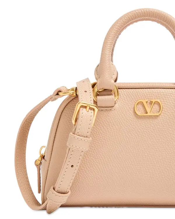 Valentino Garavani Vlogo Signature Mini Bowling Bag - Rose