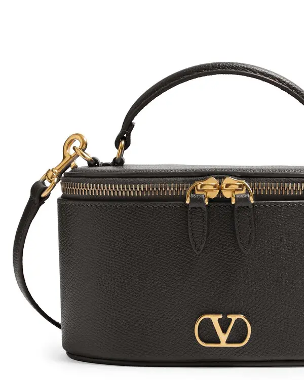 Valentino Garavani Vlogo Signature Mini Vanity Bag - Black
