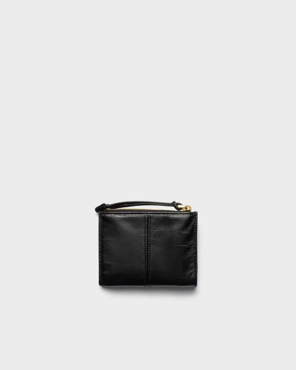 Prada Small Leather Wallet - Black