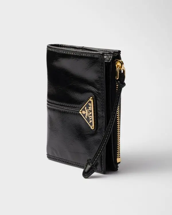 Prada Small Leather Wallet - Black