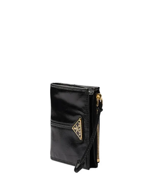 Prada Small Leather Wallet - Black