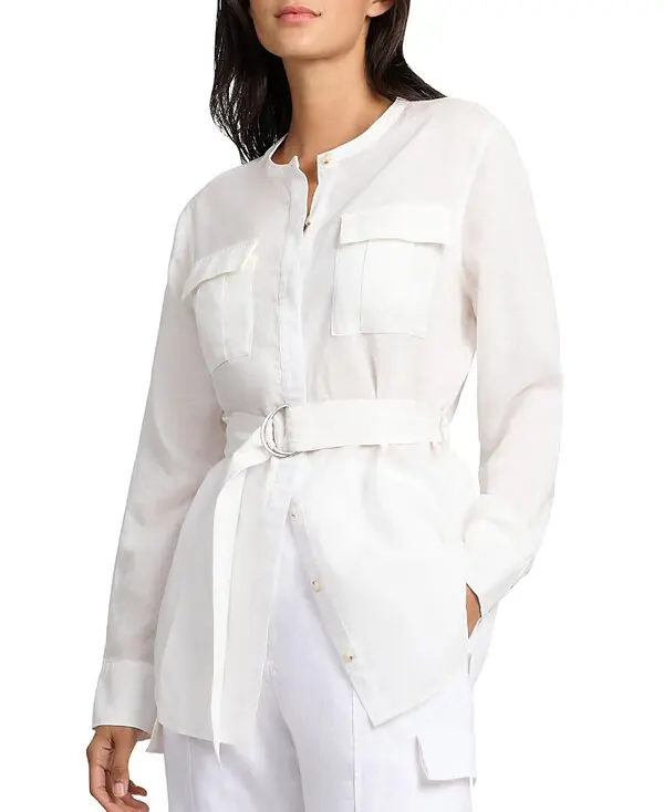 Onia Linen Utility Shirt - White