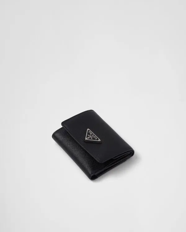 Prada Small Saffiano Leather Wallet - Black