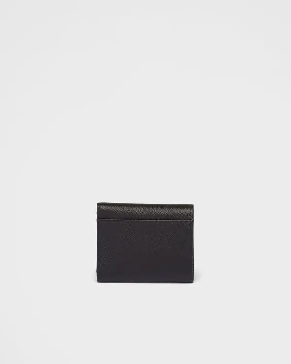 Prada Small Saffiano Leather Wallet - Black