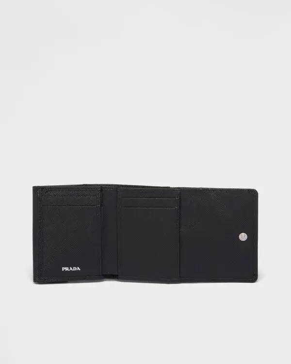 Prada Small Saffiano Leather Wallet - Black